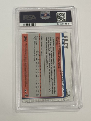 2019 Topps Update Austin Riley Rookie Card #US100 PSA 10 Gem Mint RC | eBay