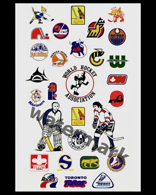 WHA Team Logos 1972 to 1979 Seasons - Wall Art Poster, 8x10 Photo | eBay