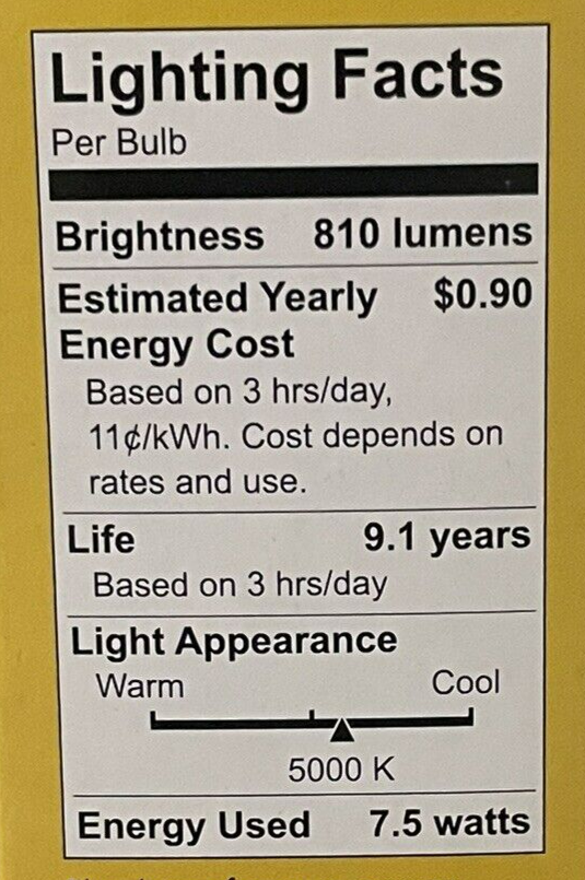 3 GE 100-Watt Clear Ultra Bright Daylight Flame Tip LED Bulbs w/ Medium ...