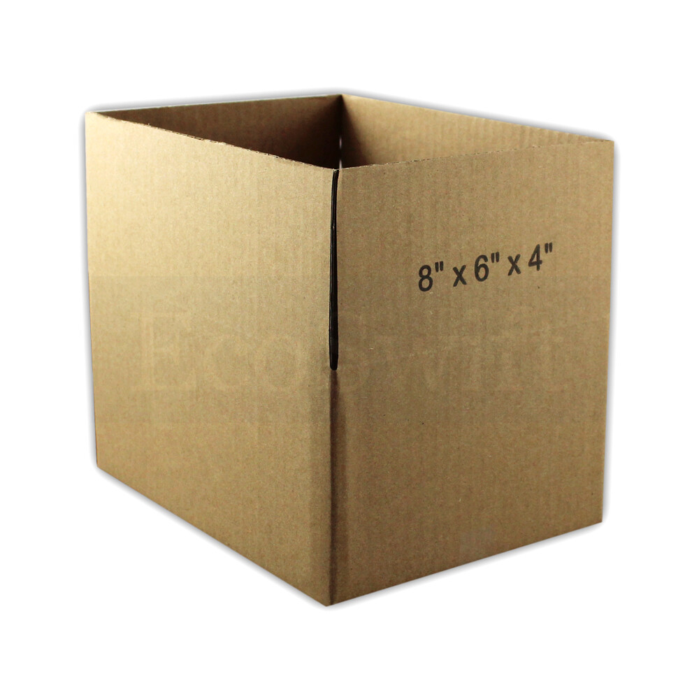 30 8x6x4 EcoSwift Cardboard Packing Moving Shipping Boxes Corrugated ...