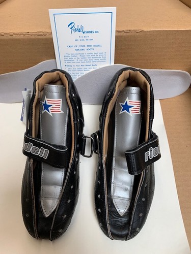 NOS Riedell 201 black inline skate boot roller speed boots size 3 | eBay