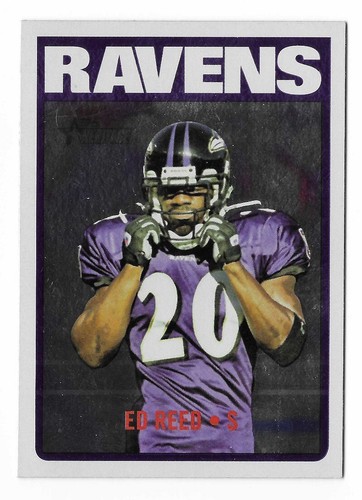 ED REED 2005 Topps Heritage Football Foil # THC40 Baltimore Ravens HOF ...