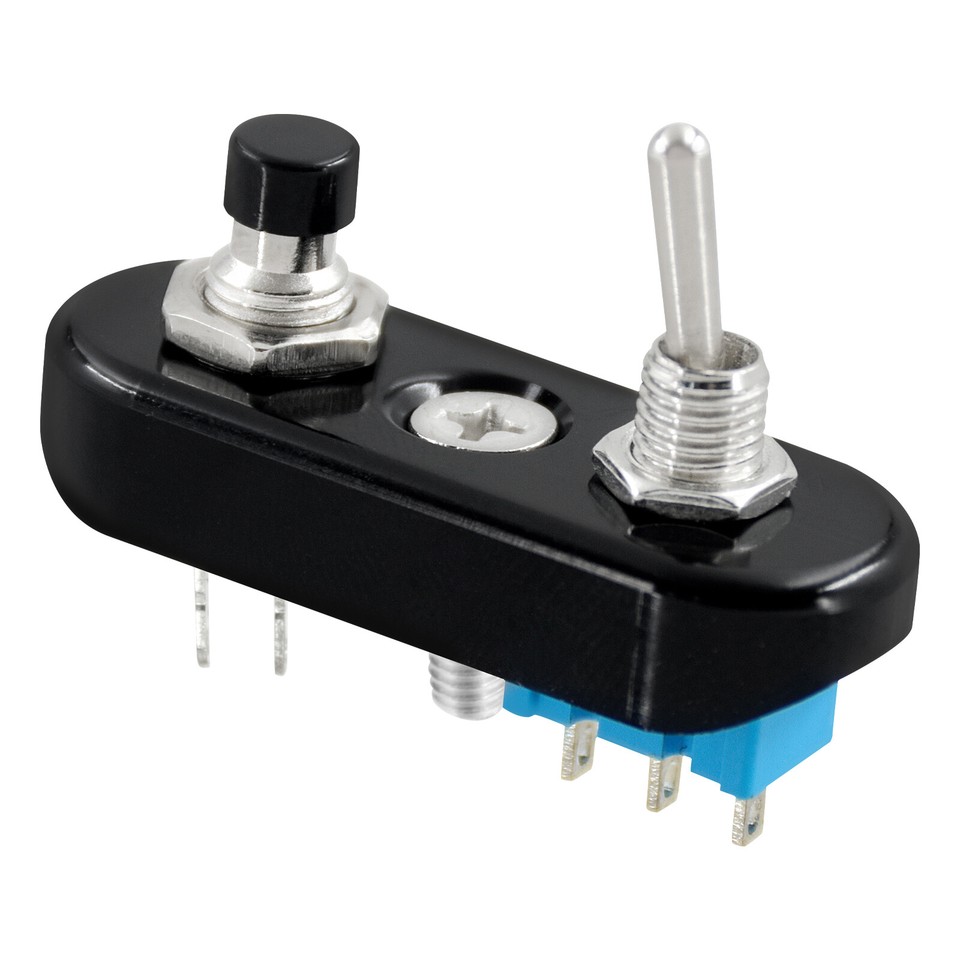 Mini Control Toggle Push Black Switch ON/OFF Button For Universal 1 ...