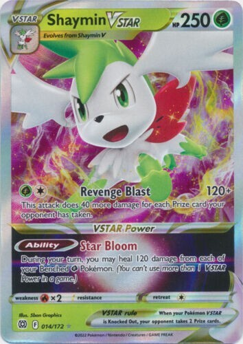 Shaymin VSTAR - 014/172 Brilliant Stars Ultra Rare NM Pokemon TCG | eBay