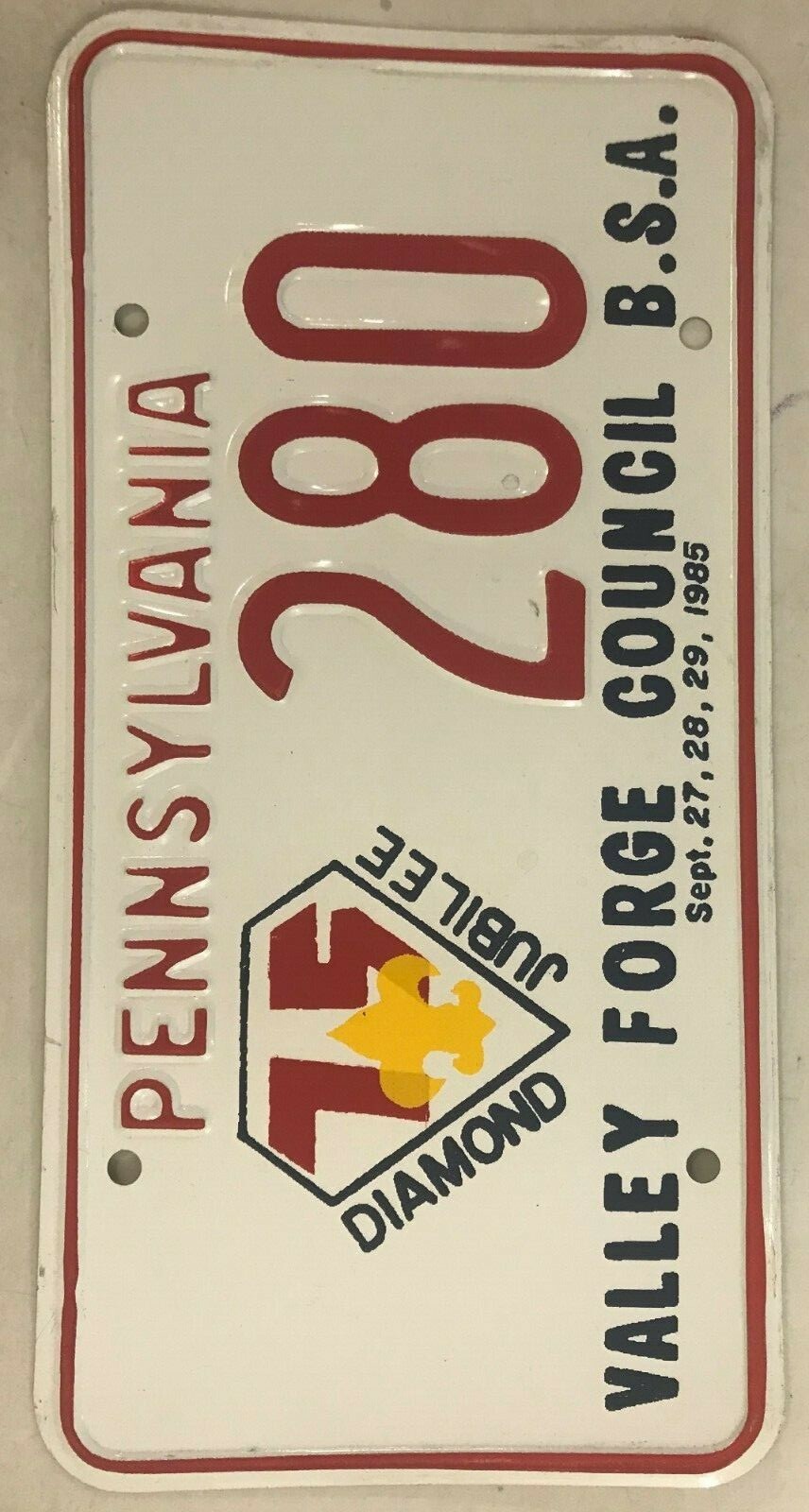 BOY GIRL SCOUT license plate Scouting Troop Camp Jamboree BSA Baden ...