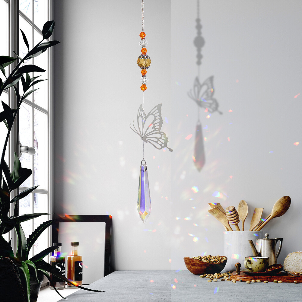 Crystal Windchimes Light Catching Hanging Pendant Light Catcher Jewelry ...