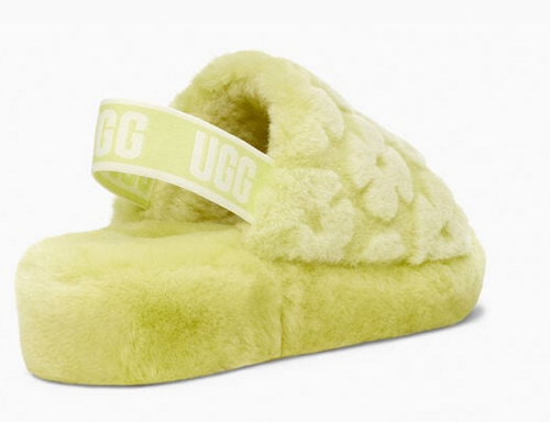 NIB UGG Women's Fluff Yeah Poppy Slide in Pollen | eBay