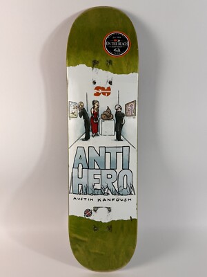 Rare Anti Hero Austin Kanfoush Skateboard deck Poop Art Gallery 8 Used ...