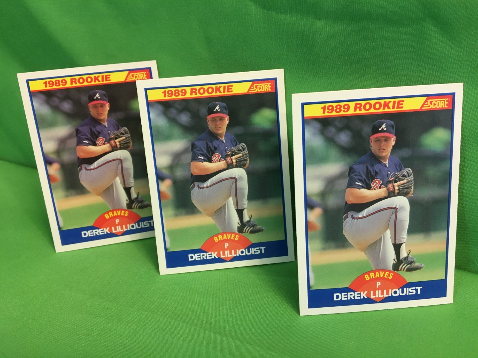 1989 Score, 3 ROOKIE cards, DEREK LILLIQUIST, #631, ATLANTA BRAVES | eBay