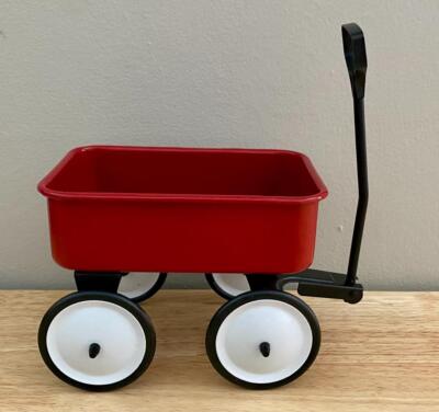 Teleflora Little Red Wagon Decorative Mini Red Wagon Metal about 4 1/2 ...