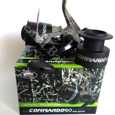 Lineaeffe Commando 60 Carp Bait Runner Coarse Fishing Reel Camo Reel ...