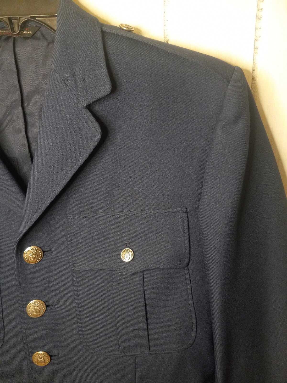 Vintage 1950's? Air Force USAF Service Dress Uniform Jacket Navy Blue ...