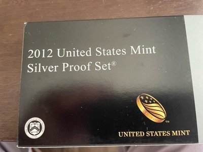 2012 S U.S. Mint Silver Proof Set 14 Coins Original U.S. Mint Box and ...