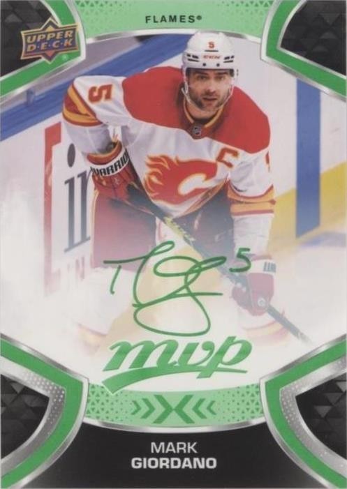 2021-22 Upper Deck MVP - Mark Giordano #5 Green Script for sale online ...