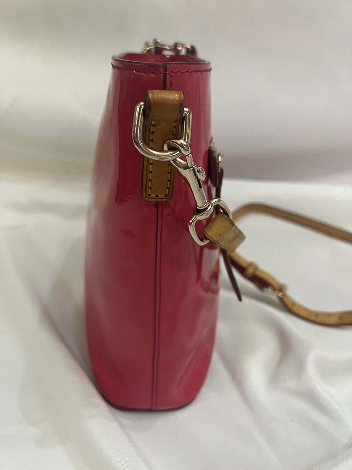 Dooney & Bourke Patent Leather Cross Body Bag Hot Pink | eBay
