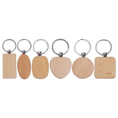 20 Pcs Blank Wood Wooden Keychain Diy Custom Wood Key Chains Key Tags Lost9060 | eBay UK