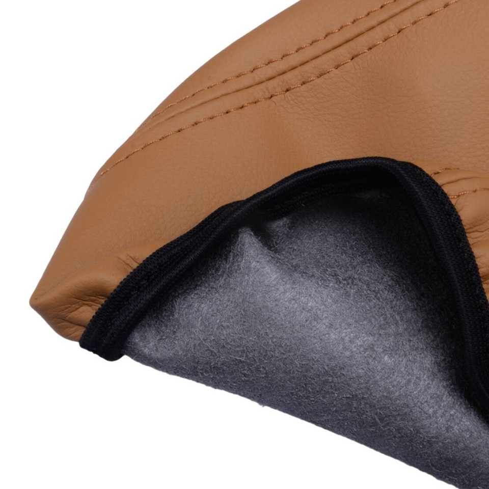 Leather Console Lid Armrest Cover Skin Brown Fits For Mitsubishi ...