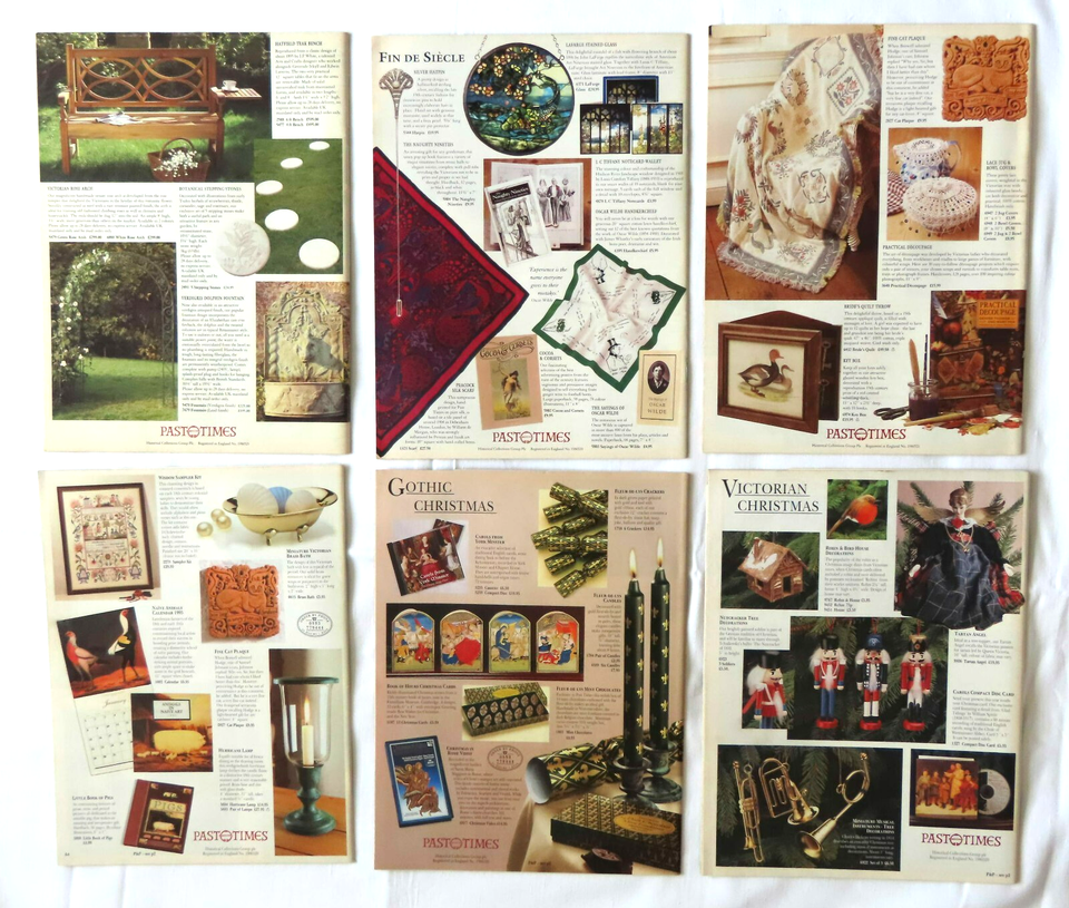 PAST TIMES – UK STORE CATALOGUES - DIFFERENT SEASONAL ISSUES X 6 – ALL ...