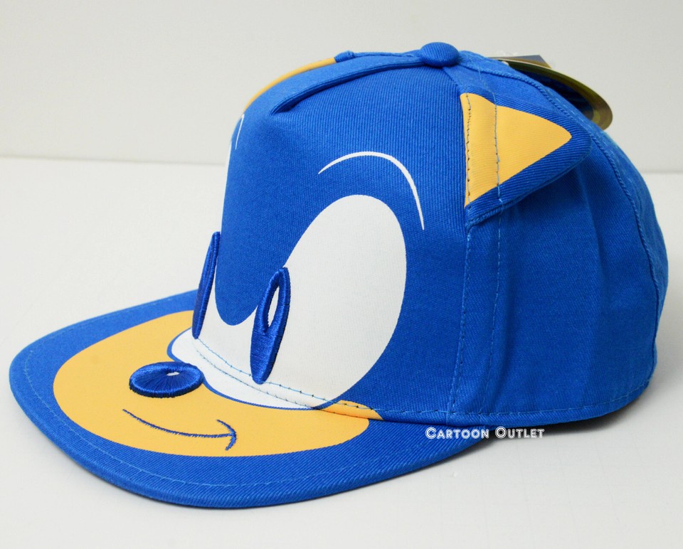 Rare~Sonic The Hedgehog Snapback Baseball CAP/ HAT Youth New Gamer Hat ...
