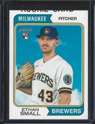 Ethan Small - 2023 Topps Heritage #561 - Rookie RC - Milwaukee Brewers ...