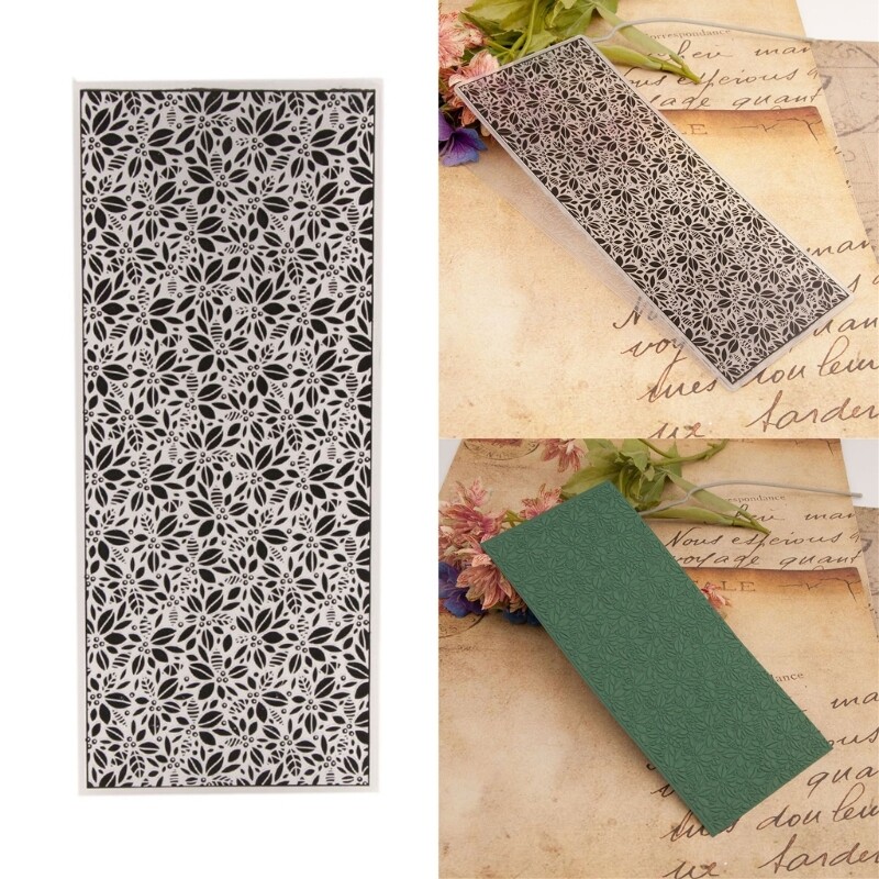 Abstract Flower Embossing Folder Embossing Stencil Plastic Embossing ...