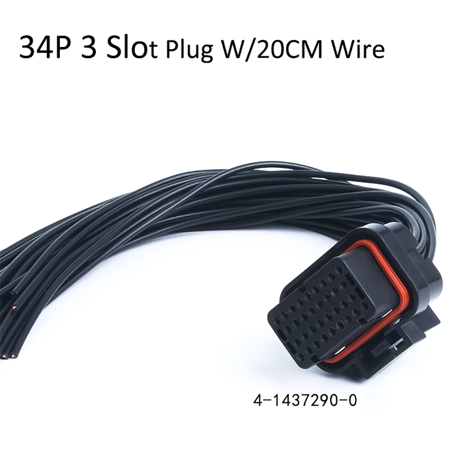 34-Way 34P 3-Slot Plug 4-1437290-0 AMP Car Waterproof Wire Connector ...