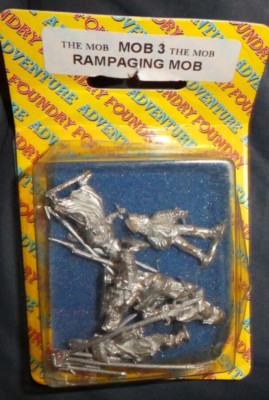 Foundry Miniature THE MOB 28mm - RAMPAGING Mob, Heroes, (SEALED) | eBay