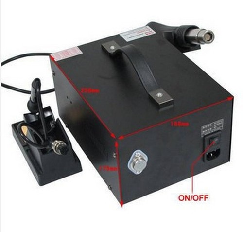220V/110v 909D Soldering/Hot air gun rework station 3 in 1 Soldering ...