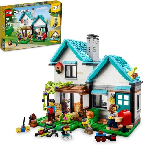 LEGO Creator 3 in 1 Cozy House Building Kit Rebuild different 31139 🎁 ...