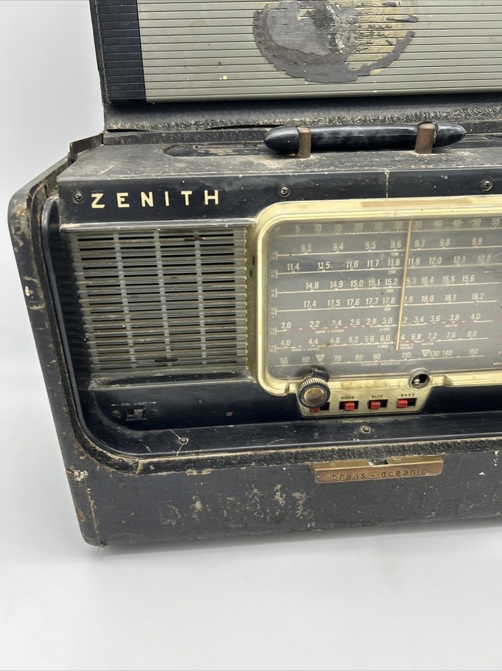 Marine Corp Radio Zenith Transoceanic Wave Magnet Multi-Band Shortwave ...