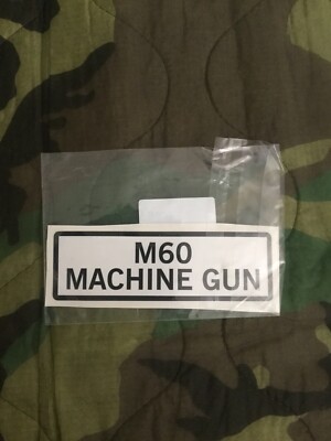 M60 DECAL MORAL PATCH/STICKER | eBay