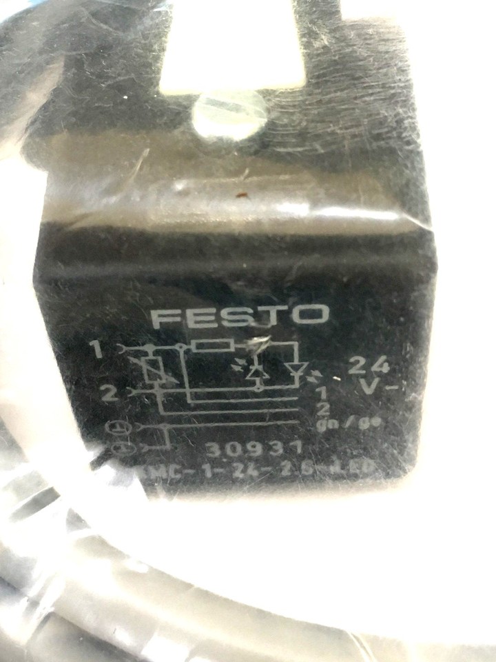 FESTO 30937 PLUG SOCKET WITH CABLE KMF-1-24DC-5-LED | eBay