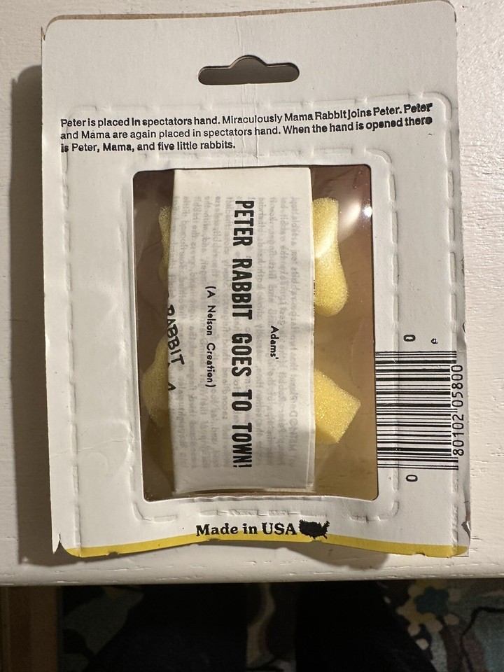 Sponge Rabbits, Papa Rabbit Goes To Town, Vintage adams magic tricks | eBay