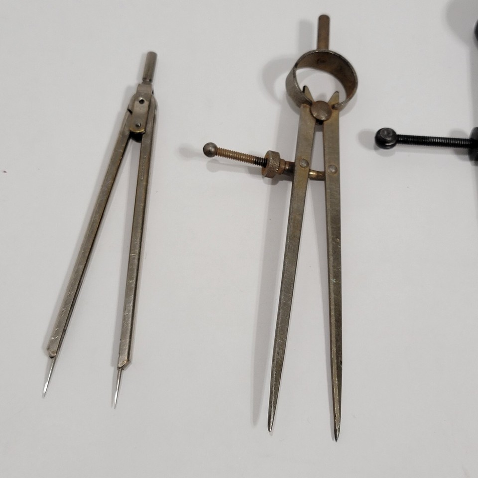 Vtg Inside Calipers Dividers Compass Machinist Tools Lot Of 5 LUTZ ...