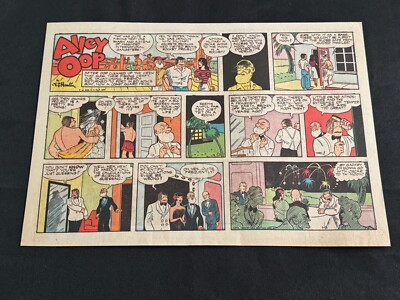 #H09 ALLEY OOP by V.T Hamlin Lot of 5 Sunday Half Page Comic Strips ...