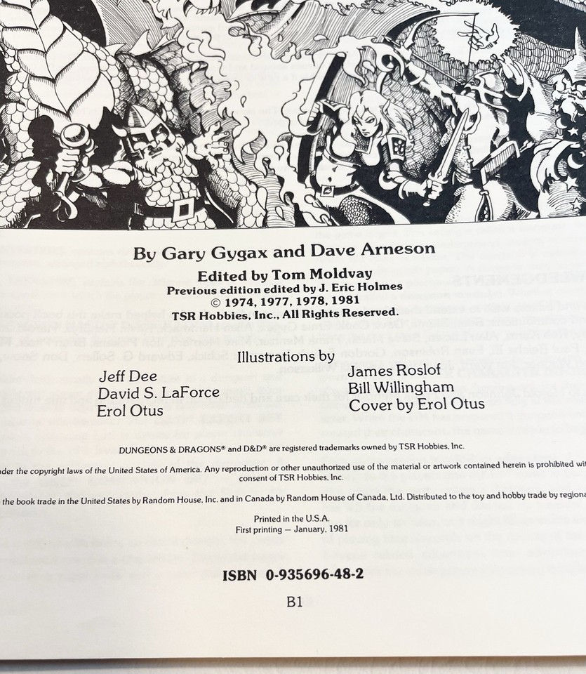 Dungeons & Dragons Fantasy Adventure Game Basic Boxset w/dice TSR ...