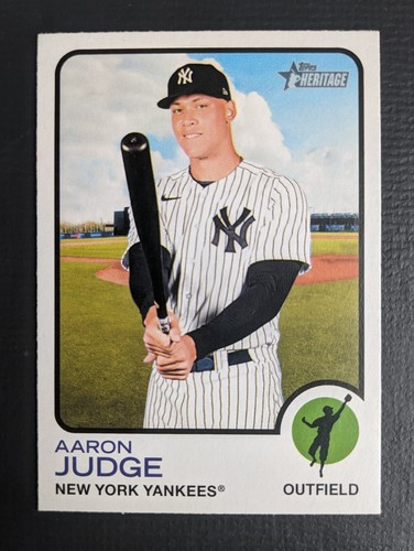 Aaron Judge 2022 Topps Heritage # 44 NY Yankees Homerun Record Setting ...