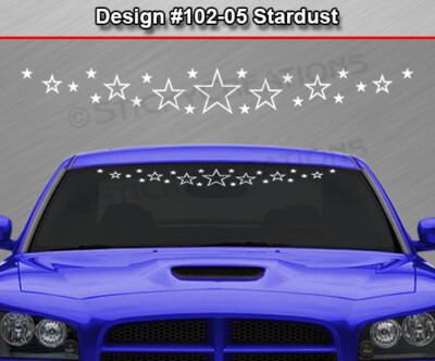 102-05 Stardust Stars Decal Sticker Vinyl Graphic Windshield Window ...