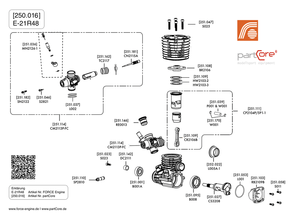 Nitro Engine 21R Racing PRO 3.48cc 2.3HP Turbo Engine V-Motor FORCE ...