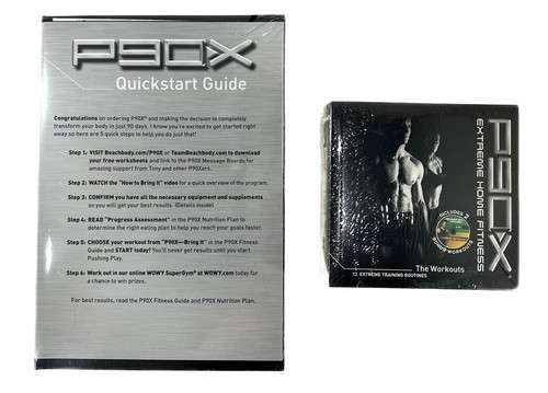 OPEN BOX P90X Extreme Home Fitness The Workouts DVD Set 12 Training & Guides | eBay