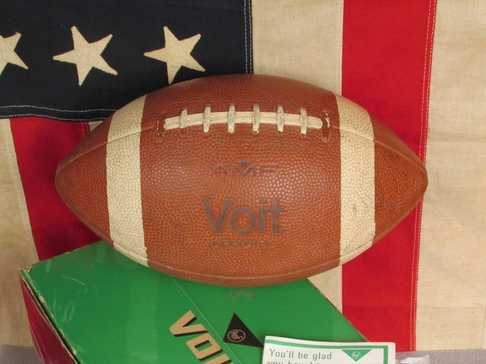 Vintage Voit Official Size Football w/ Original Box AMF Great Shape ...