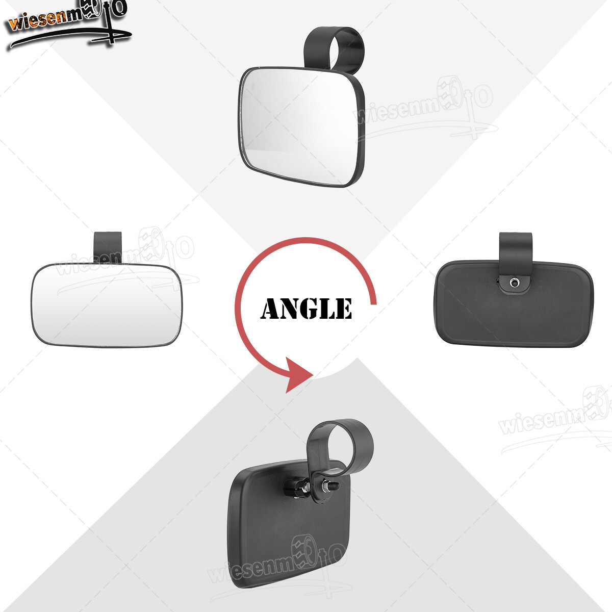 Rear View Side Mirrors & Center Mirror Kit Fit John Deere Gator HPX XUV ...