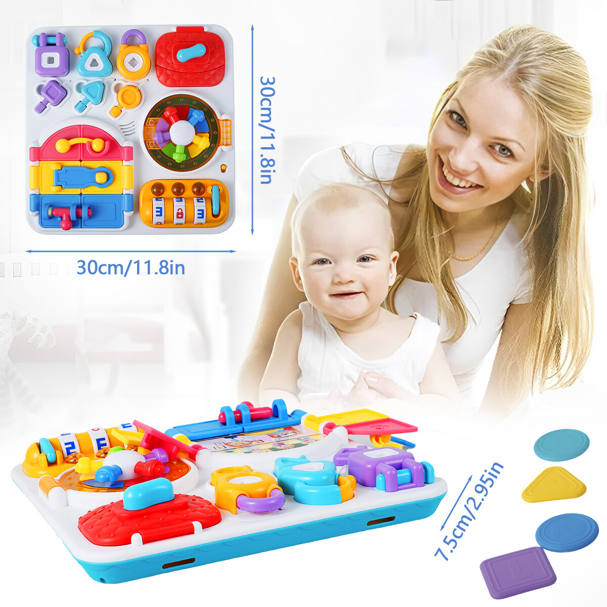 Busy Activity Board for Kids Montessori Busy Board Educational Sensory ...