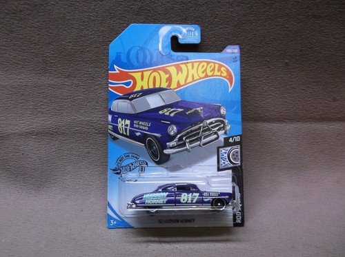 HOT WHEELS 2020 #140 BLUE 1952 52 HUDSON HORNET HOT ROD SQUAD PAN ...