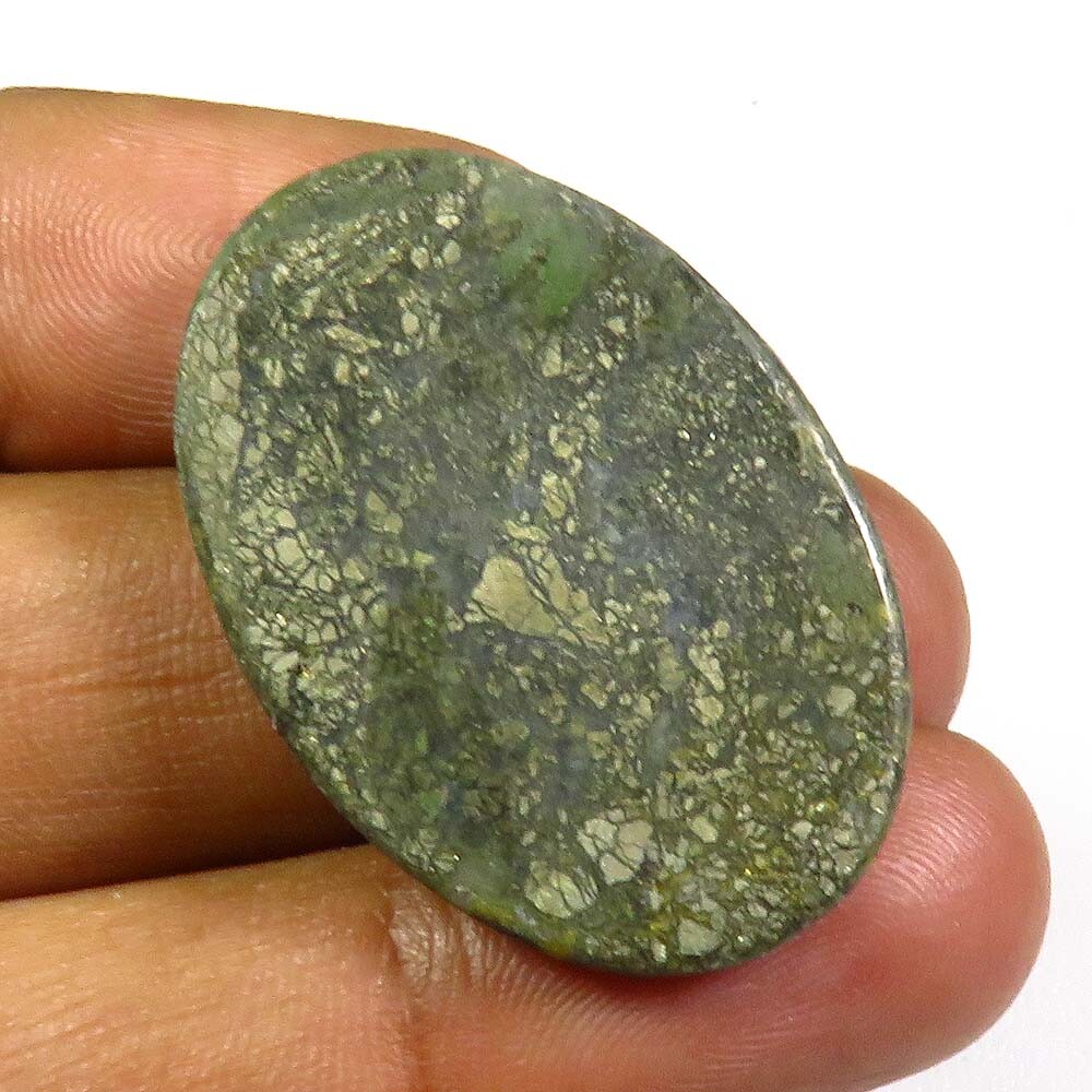 Natural Marcasite Cabochon 31x22 mm Oval Marcasite Gemstone Loose MK-27 ...