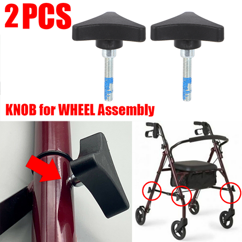 NEW 2 Packs KNOB for WHEEL Assembly, For Rollator Parts for Steel ...