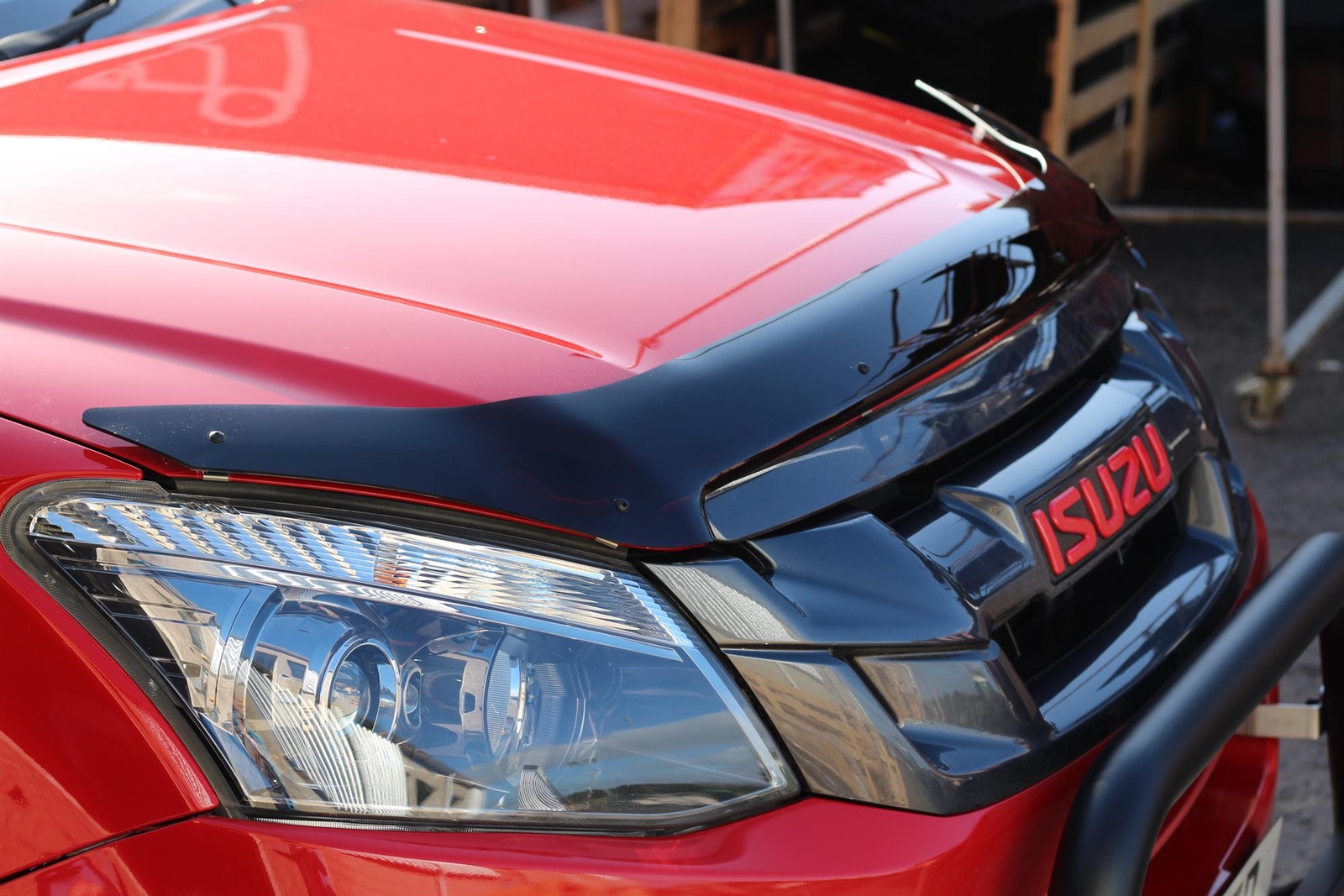 EGR BONNET GUARD AND WIND DEFLECTORS/ VISORS SET FOR ISUZU D-MAX D/C ...