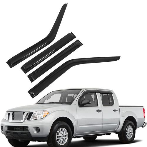 Fit For 05-20 Nissan Frontier Crew Cab Window Visor Guard Wind Rain ...