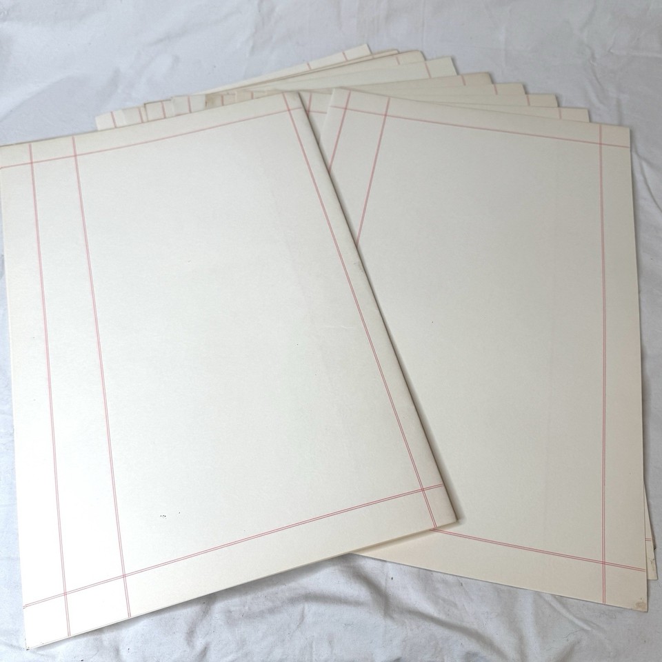 A Bundle of 10 X 4 Page Unused Large Legal Documents With Red Printed ...