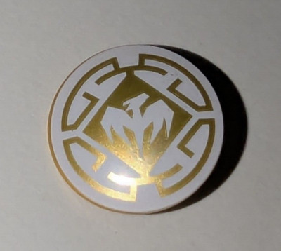 Lego NINJAGO DRAGON MASTER Minifigure Shield White & Gold Part ...